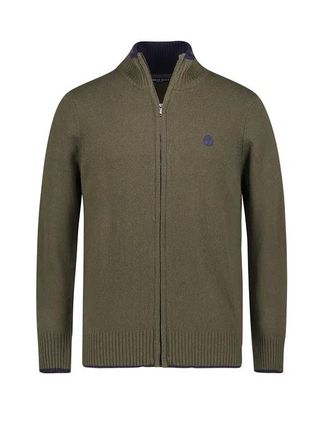 North Sails Herren Cardigan gr&uuml;n unifarben