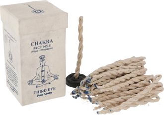 Guru Shop Chakra Incense, Nepal R&auml;ucherschn&uuml;re - Third Eye/Palo Santo, 10x5x5 cm