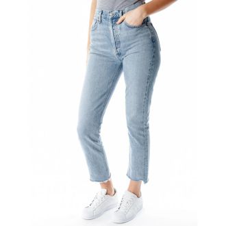 A Gold E Riley High Rise Straight Crop Jean - - Jeans - Damen - Blau - W31