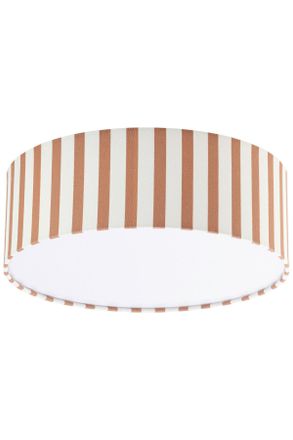 Novel Deckenleuchte, Braun, Natur, Metall, Kunststoff, Textil, 13 cm, Lampen & Leuchten, Innenbeleuchtung, Deckenleuchten