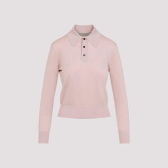 Bottega Veneta haut polo &agrave; manches longues