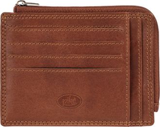 Piké Kreditkartenetui Echt Leder Herren | Slim Wallet mit Reißverschluss | Mini Geldbörse flach | Kartenetui kompakt & dünn | 022068