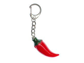 Miniblings Chili Peperoni Schl&uuml;sselanh&auml;nger - Handmade Modeschmuck I Anh&auml;nger Schl&uuml;sselring Schl&uuml;sselband Keyring - Chili Peperoni