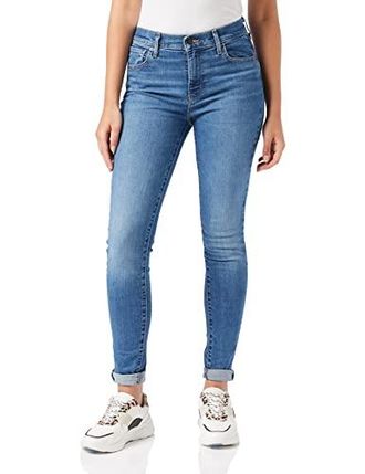 Levi's Femme 720 High Rise Super Skinny Jeans, Medium Indigo Worn In, 26W / 32L