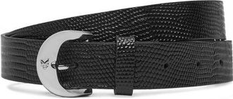 Calvin Klein Damengürtel Classic Buckle Lizard Emboss 25Mm LV04F7041G Schwarz