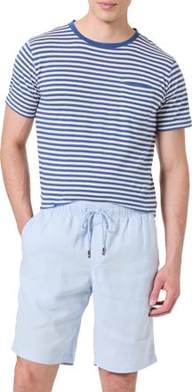 Tommy Hilfiger Herren Harlem Po Linen Mw0Mw37804 Chino-Shorts, Blue (Breezy Blue), 33W