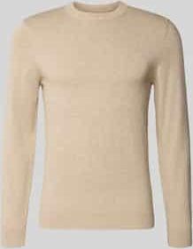 Mc Neal Strickpullover aus Baumwoll-Kaschmir-Mix mit Rundhalsausschnitt