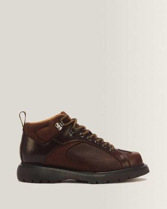Dr. Martens Wayborne Mayhem Leder Schn&uuml;rstiefel in Braun, Gr&ouml;&szlig;e: 36