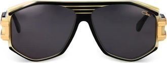 Cazal Sonnenbrille mit Logo-Print - Schwarz