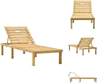 vidaXL Sonnenliege Kiefernholz Imprägniert - Gartenliege - Kiefernholz - Sonnenliege - Outdoor Möbel - Gartenmöbel