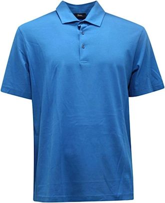 Herno Polo Turchese - Homme - Tops - Bleu - Taille: XL