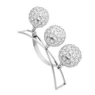 Valiclud Kristall Kerzenhalter aus Hochtransparentem Kristall mit Stabilem Bogenbrückendesign Dekorativer Teelichthalter für Tischmitte Hochzeit Festliche Anlä