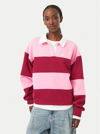Roxy Sweatshirt Lineup ERJFT05113 Rosa Oversize