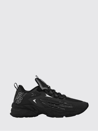 Plein Sport Mehrfarbige Mesh-Low-Top-Sneakers mit gezackter Sohle und Zuglasche