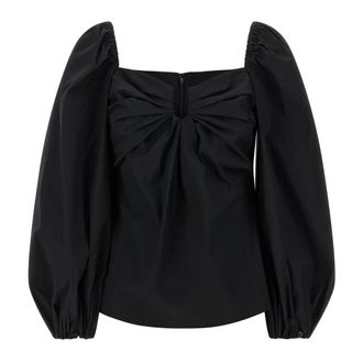 Carolina Herrera Puff Sleeve Top - - Blouses & Shirts - Damen - Schwarzk - M