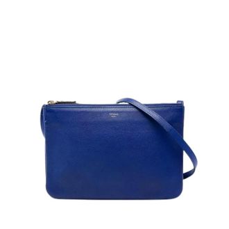 Celine Pre-owned Trio Crossbody Bag - Femme - Pre-owned - Bleu - Taille: ONE Size