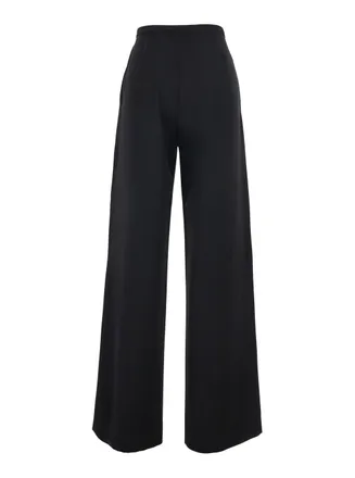 Gucci Womens Wool Trousers Black