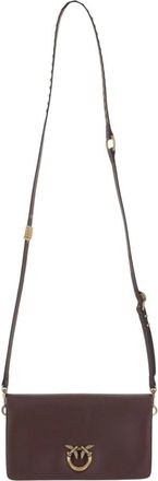 Pinko Pinko, Femme, Sacs, Rouge, Taille: ONE Size Sac en cuir avec logo