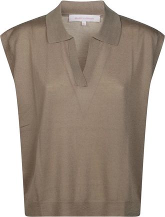 Absolut Cashmere Femme, Pulls, Beige, Taille: 40 FR Magali Polo Sm Aperta