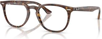 Ray-Ban Rb7159 Optics Transparent Fantasy Braun/gelb Fassung Klar Glas Polarisiert 50-20