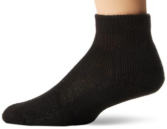Thorlos Herren TMX Max Cushion Knöchel Tennissocken, Schwarz (1 Paar), Large