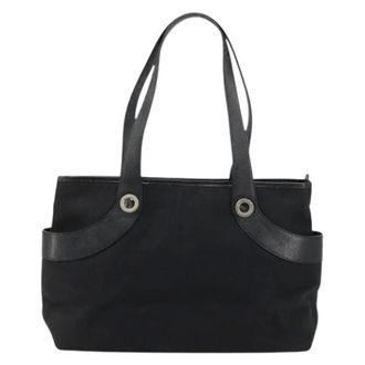 Bulgari Sac &agrave; main vintage Pre-owned en toile - Femme - Pre-owned - Noir - Taille: ONE Size