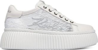 Karl Lagerfeld Sneakers Kreeper Lo KL42326 Wei&szlig;