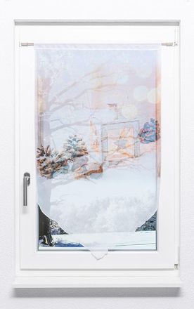 Lysel Scheibenhänger Laternenglanz (Bx H) 60cm * 100cm weiß/Mehrfarbig