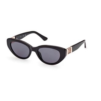 Guess Stylische Sonnenbrille in gl&auml;nzendem Schwarz/Grau - - Accessories - Damen - Schwarzk - 51 MM