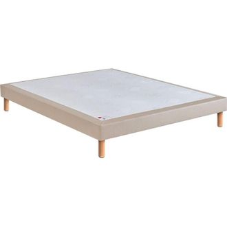 Ep&eacute;da Sommier tapissier 140x190cm - Beige - M&Eacute;DIUM EG&Eacute;RIE