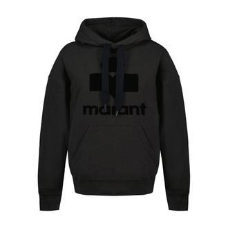 Isabel Marant Womens Mansel Hoodie Black Cotton Hoodies