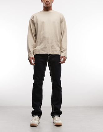 True Religion Ricky Super T - Jean droit - Indigo brut-Bleu