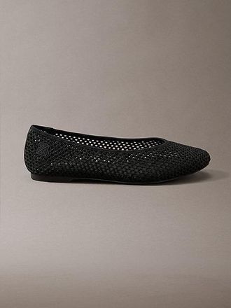 Calvin Klein Liliana - Mesh-ballerinas - Triple Black - Damen - EU 39