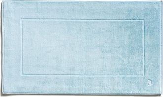 Möve Superwuschel Badteppich mit eingesticktem Logo, Baumwolle, Aquamarine, 60 x 100 cm
