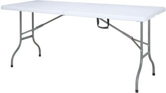 Floordirekt Klapptisch Akita Strapazierfähiger und Wetterfest 183 x 76 cm