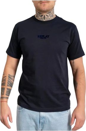 Replay Homme, Tops, Bleu, Taille: 2XL T-Shirt