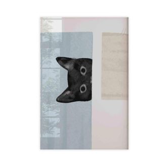 Generic The Observer Minimal Black Line Art Poster Leinwand Kunst Poster und Wandkunst Wohnzimmer Schlafzimmer Dekor Poster 12x18inch(30x45cm)