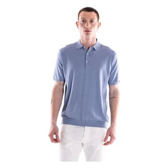 People of Shibuya Polo Tricot Nito - Homme - Tops - Bleu - Taille: L