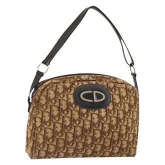 Dior Pre-owned Trotter Canvas Schultertasche - - Pre-owned - Damen - Braun - ONE SIZE