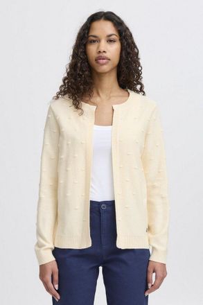 Oxmo Strickjacke OXKalotta Strickjacke mit Punktmuster