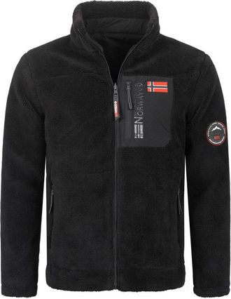 Geographical Norway Fleecejacke Herren Teddy Fleece Winter Jacke Outdoor Übergangs Beidseitig Tragbar