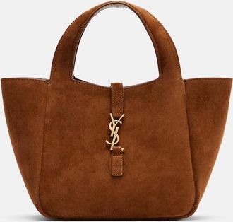 Saint Laurent Schultertasche Le 5 &agrave; 7 aus Veloursleder