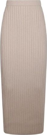 Max Mara Femme, Jupes, Rose, Taille: 40 FR Wool and Cashmere Knit Skirt