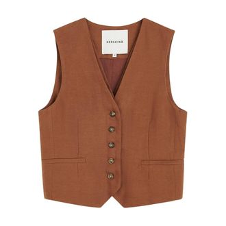 Birgitte Herskind Double Up Vest - - Suits - Damen - Braun - M