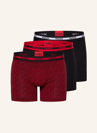 HUGO BOSS Hugo 3er-Pack Boxershorts Planet Des rot