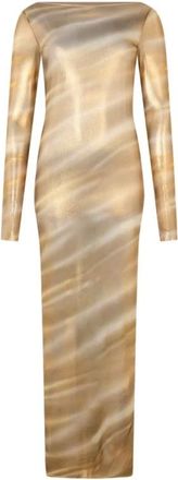 Roberto Cavalli Femme, Robes, Jaune, Taille: 38 FR Roberto Cavalli Robes Gold