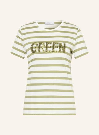 More & More More & More T-Shirt Mit Pailletten gruen