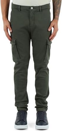 Replay Jean Cargo Jaan Hypercargo Colour pour Homme Coupe ajust&eacute;e, 030 Military Green., 32W x 32L