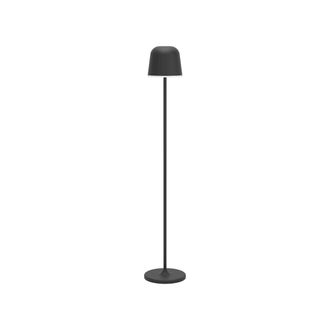 Eglo LED Akku Stehlampe Mannera-L, kabellose Standleuchte Touch dimmbar, Lampe Wohnzimmer aus Metall in Schwarz, Lampe für außen und innen, IP54