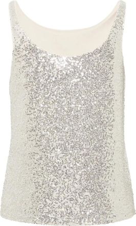 Ichi Ichi, Femme, Tops, Gris, Taille: 36 FR Hauts sans manches